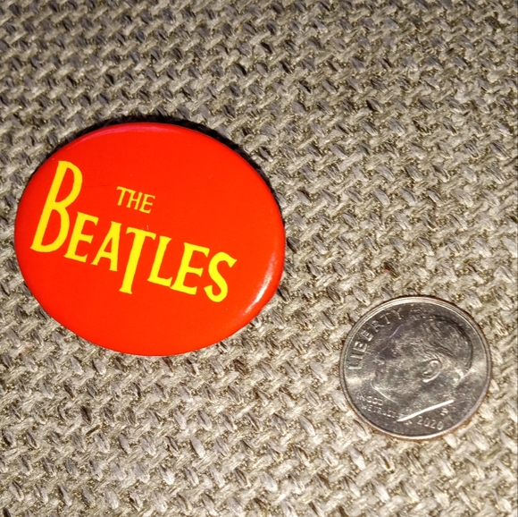 The Beatles | Accessories | Vintage The Beatles Pin Red Yellow Rock N ...